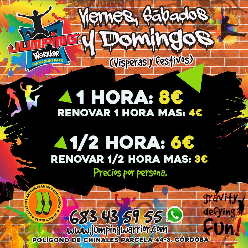JUMPING WARRIOR | Parque de trampolines de córdoba