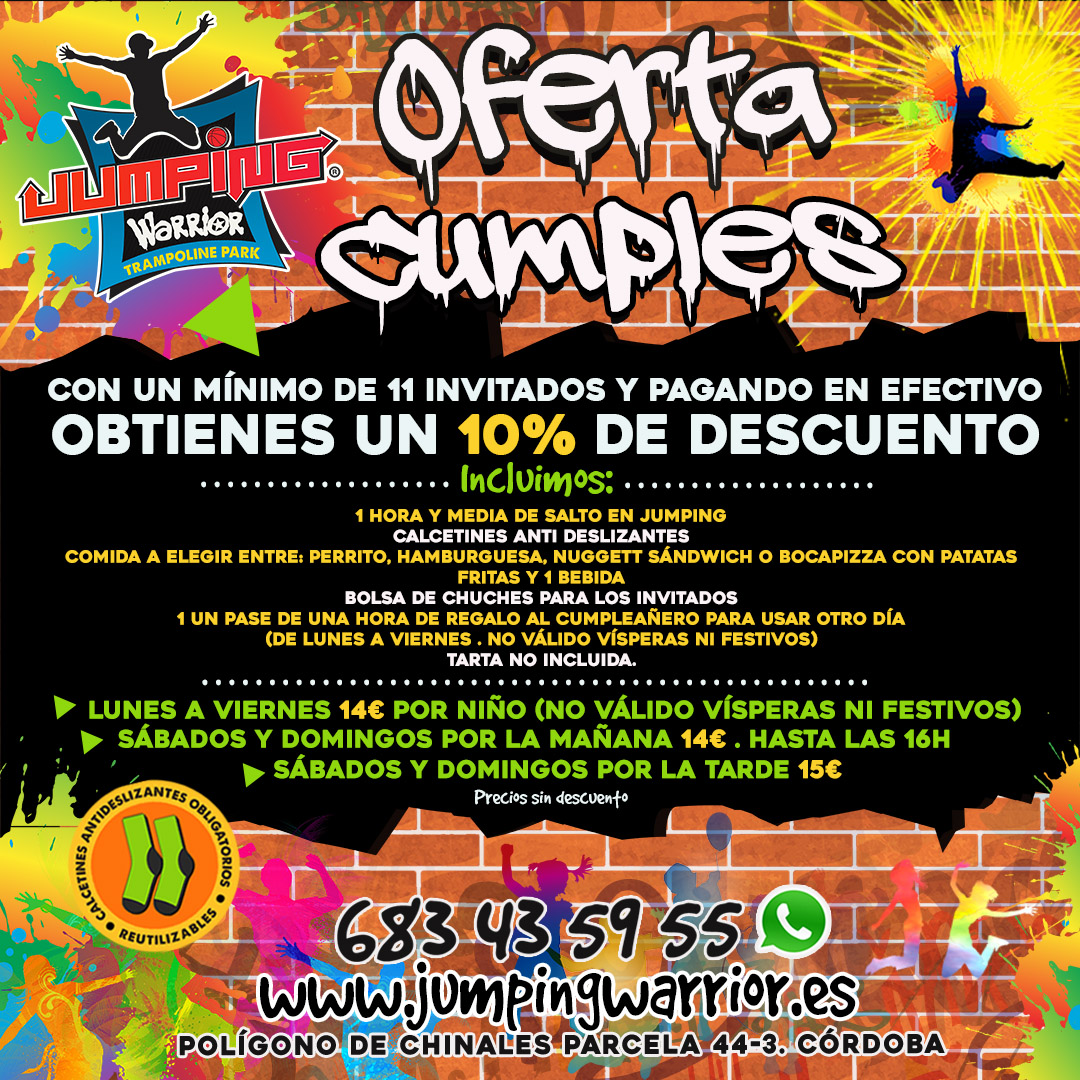 JUMPING WARRIOR | TRAMPOLINE PARK CÓRDOBA
